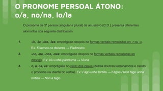 O pronome persoal | PPTX