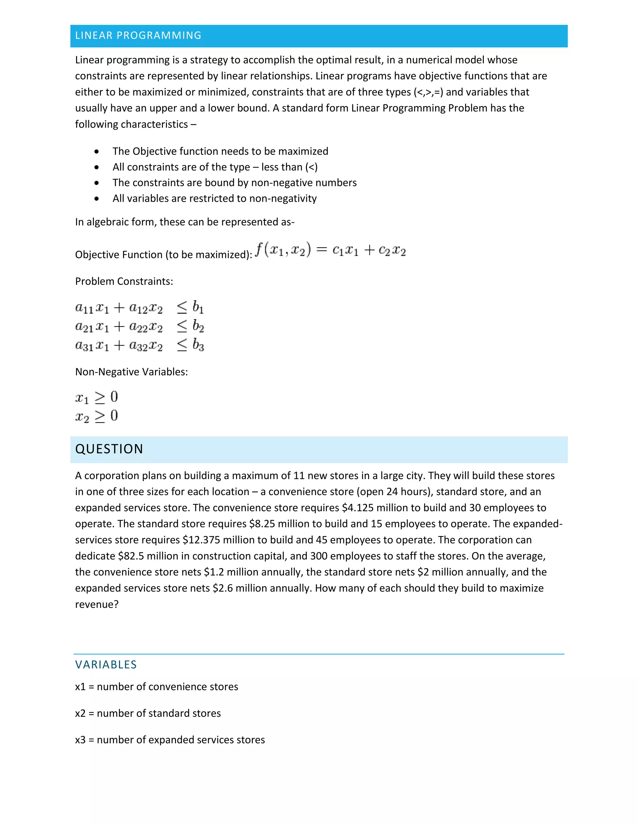 Operations Research Project | PDF