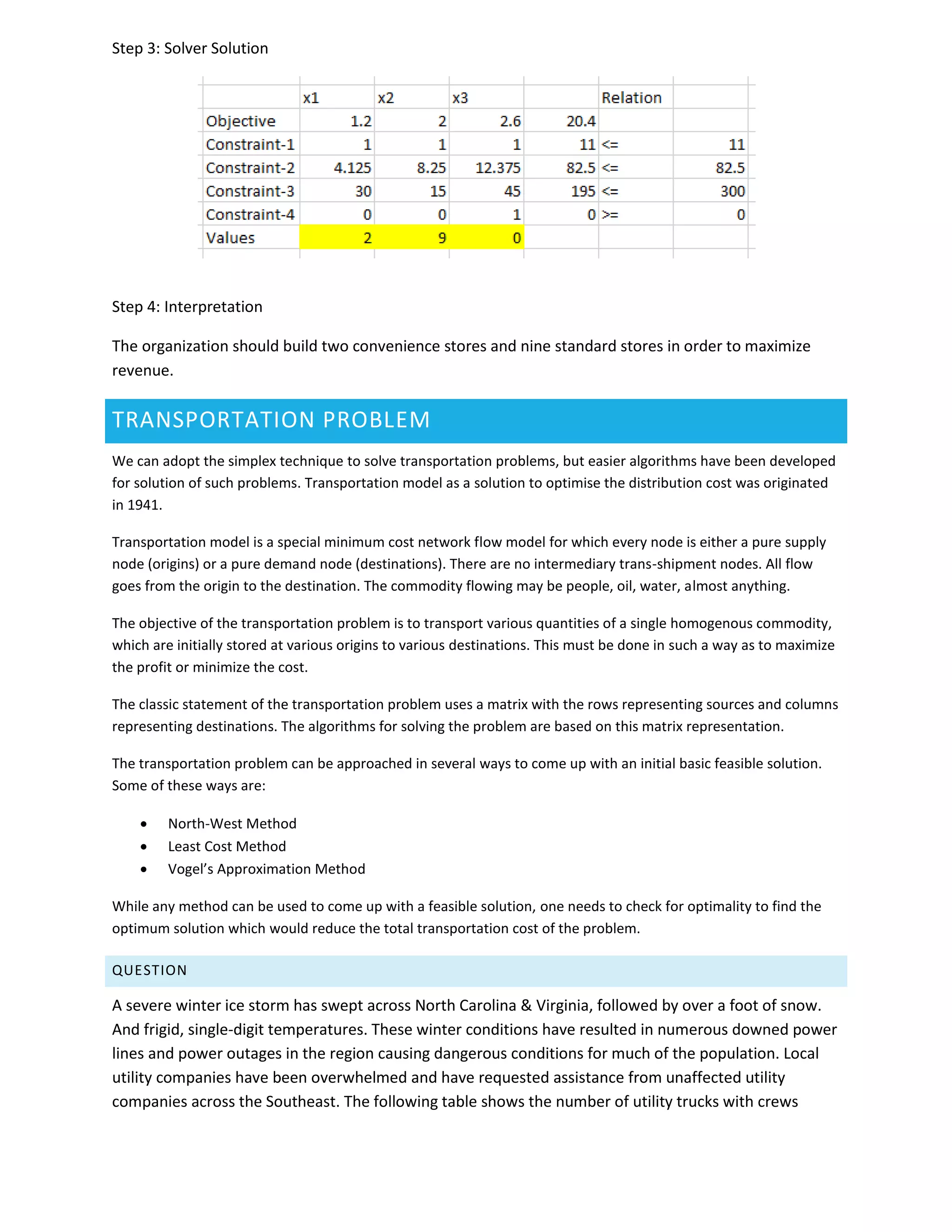 Operations Research Project | PDF