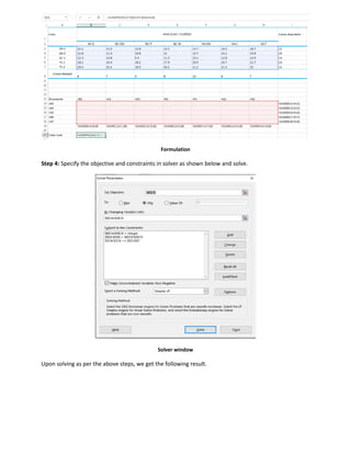 Operations Research Project | PDF