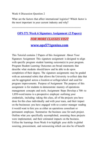 OPS 571 GENIUS Inspiring Innovation--ops571genius.com