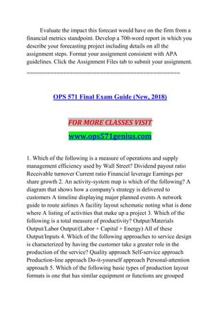 OPS 571 GENIUS Education Counseling--ops571genius.com