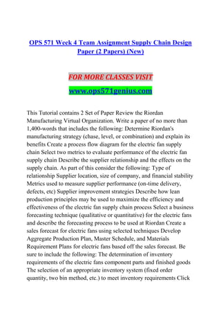 OPS 571 GENIUS Education Counseling--ops571genius.com