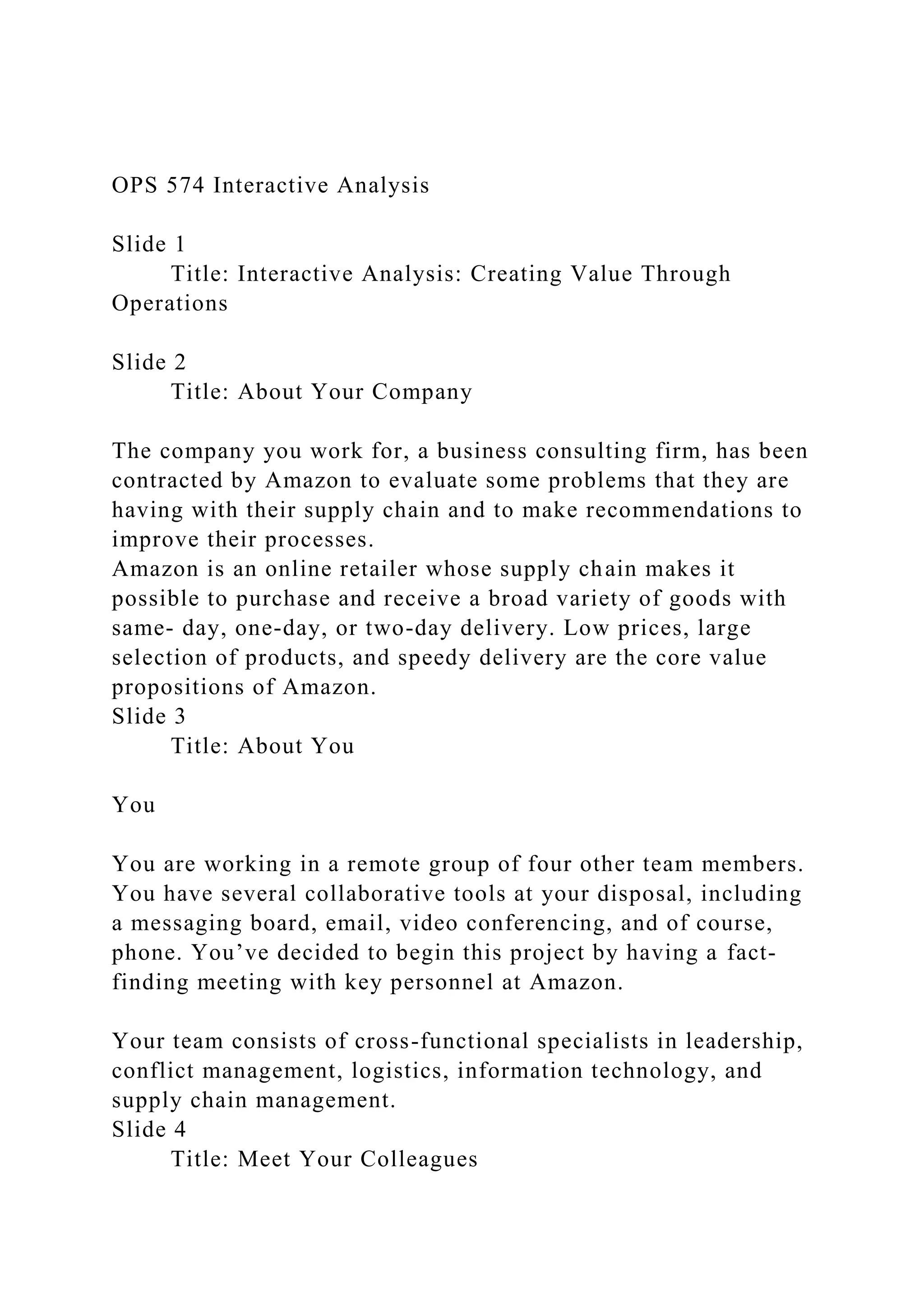 OPS 574 Interactive Analysis Slide 1 Title In.docx