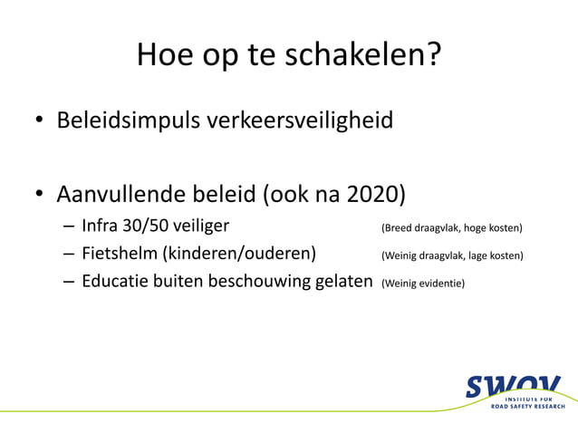 Opschakelen swov | PPTX