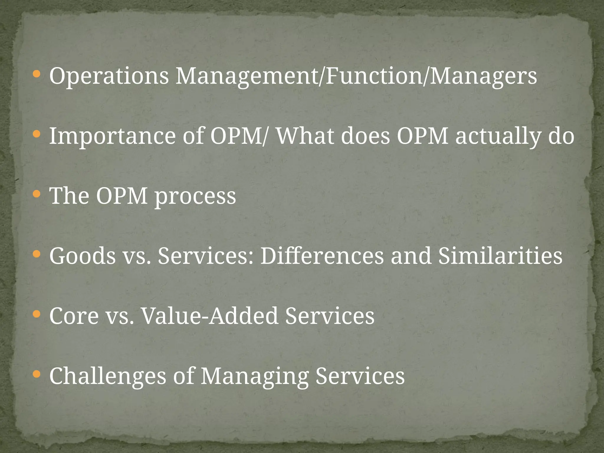 Operations & Supply Chain Management Lesson 2 | PPSX