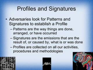 OPSEC Vulnerabilities And Indicators | PPT