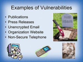 OPSEC Vulnerabilities And Indicators | PPT