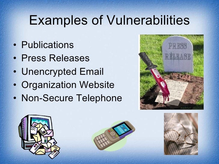 OPSEC Vulnerabilities And Indicators