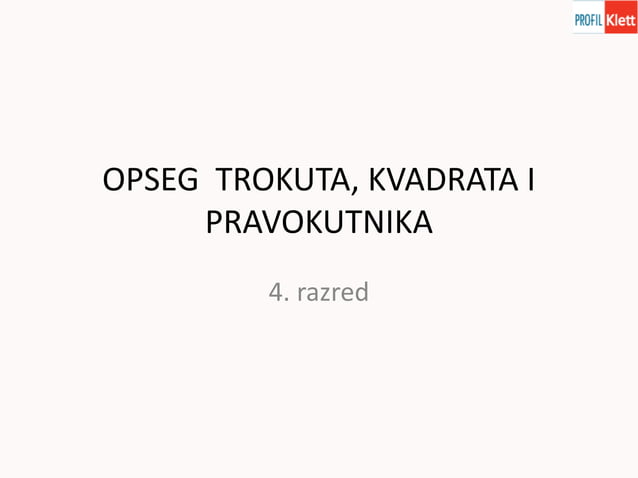 Opseg trokuta | PPTX