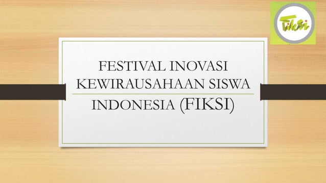 Sosialisasi OPSI dan Fiksi Tahun 2024 ppt | PPTX