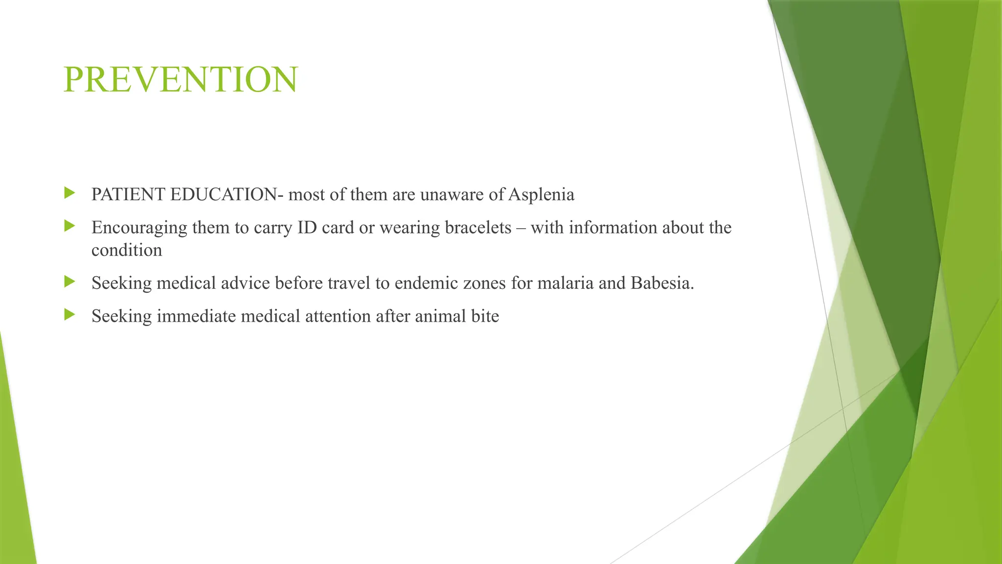 Overwhelming post splenectomy infections | PPTX