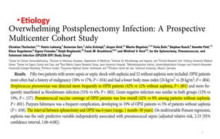 Oportunistic post splenectomy infection | PPTX