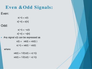 FUNDAMENTALS OF SIGNALS & SYSTEMS | PPT