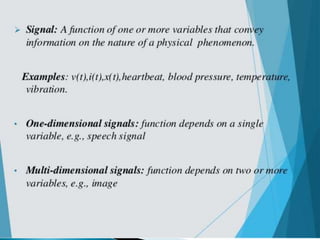 FUNDAMENTALS OF SIGNALS & SYSTEMS | PPT