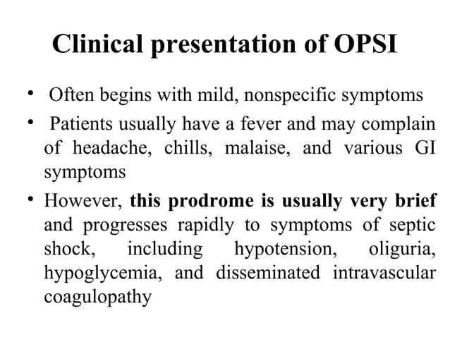 OPSI Splenectomy by Dr. Aryan | PPT