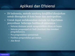 Opsi Teknologi Tempat Pemrosesan Akhir Sampah (TPA) - Controlled ...
