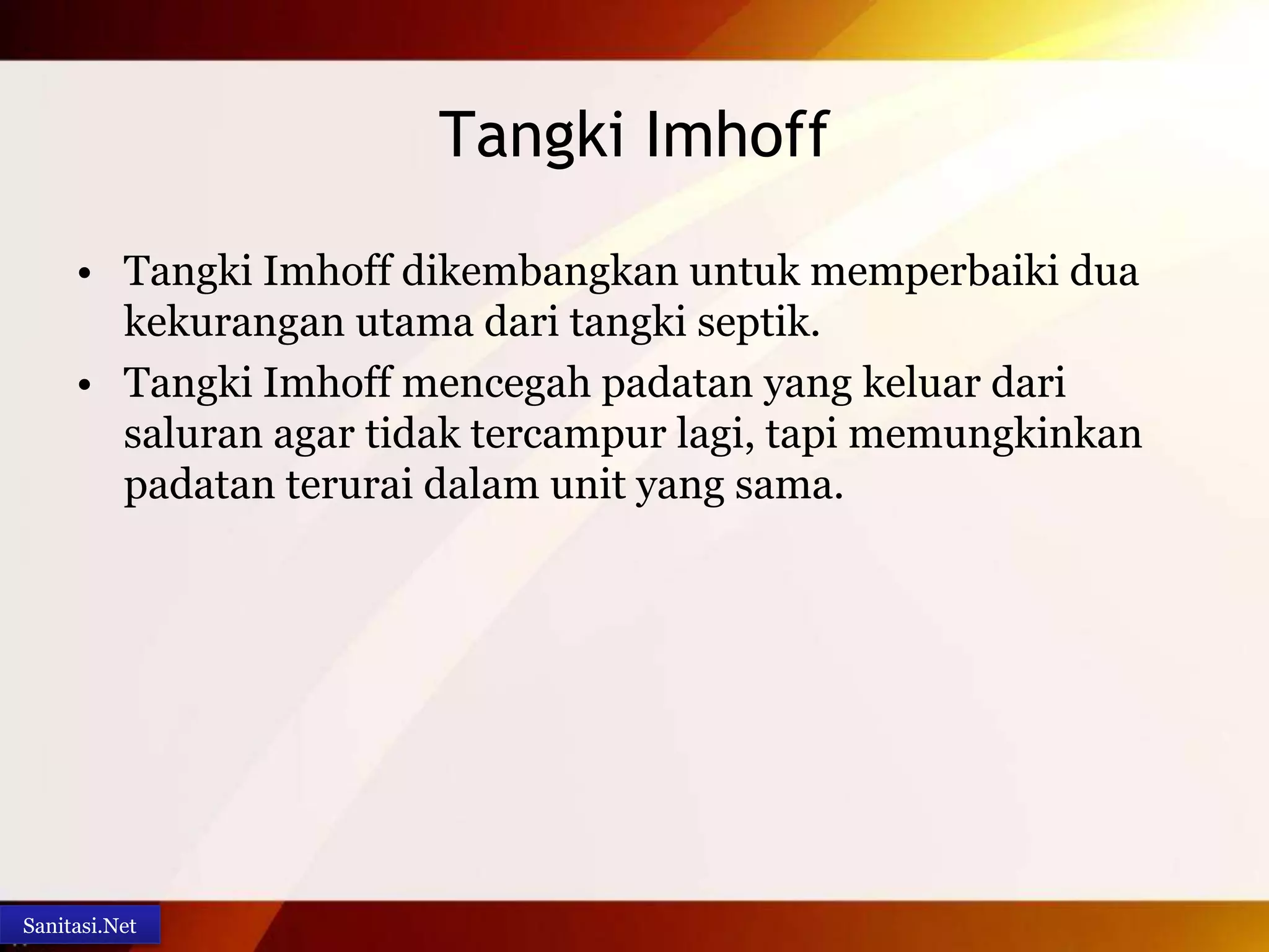 Opsi Teknologi Pengelolaan Air Limbah Sistem Terpusat - Pengelolaan ...