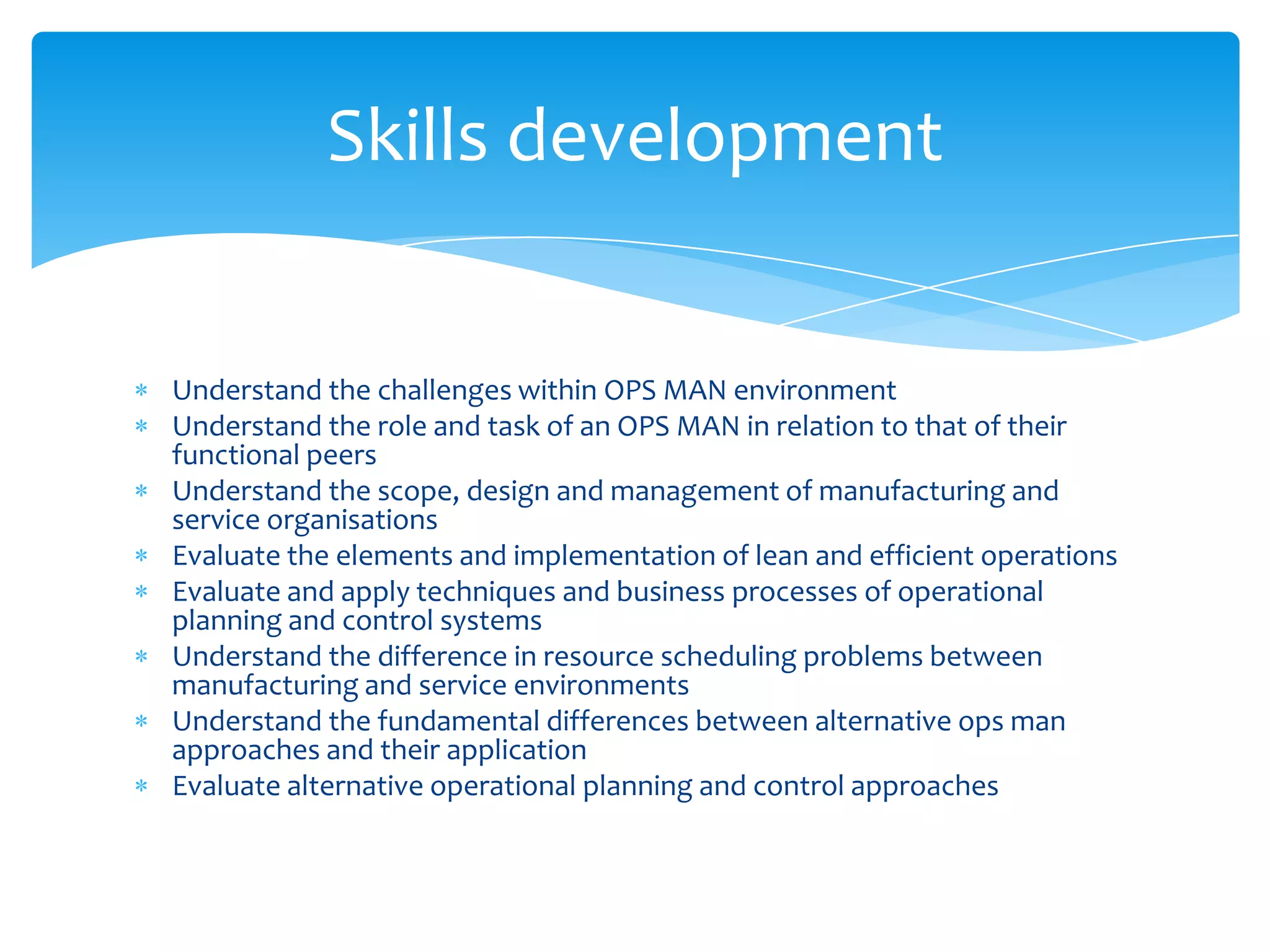 Ops management lecture 1 introduction | PPTX