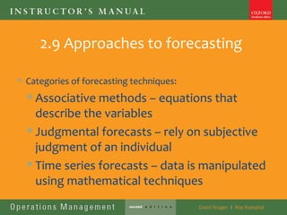 Ops management lecture 2 forecasting | PPT