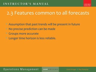 Ops management lecture 2 forecasting | PPT