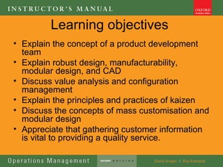 O ps management lecture 3 design goods & services | PPT