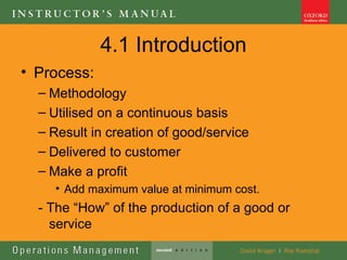 Ops management lecture 4 process design & strategy | PPT