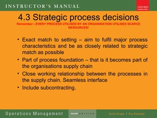 Ops management lecture 4 process design & strategy | PPT
