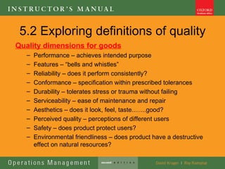 Ops management lecture 5 quality management | PPT