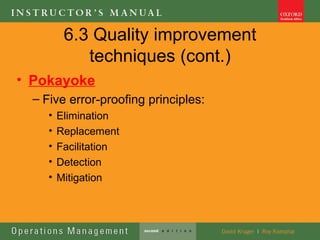 Ops management lecture 6 quality tools & techniques | PPT | Business ...