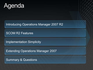 Operations Manager (SCOM) 2007 R2 Overview | PPT