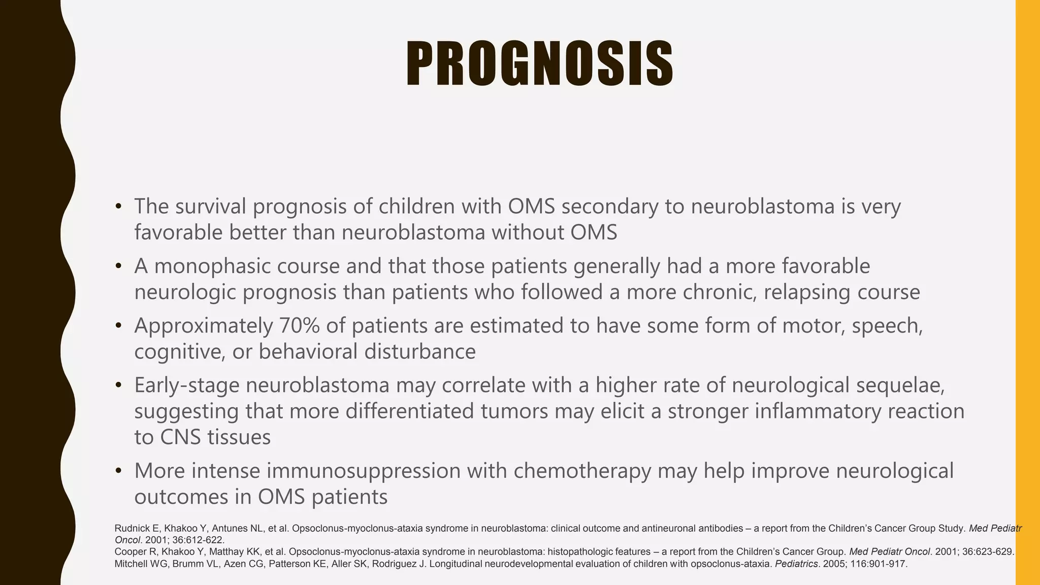 Opsoclonus-Myoclonus Syndrome | PPTX