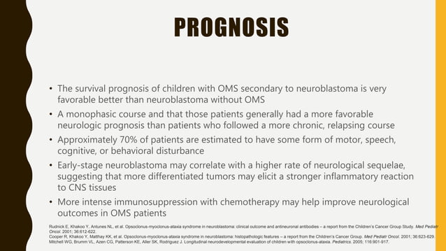 Opsoclonus-Myoclonus Syndrome | PPTX