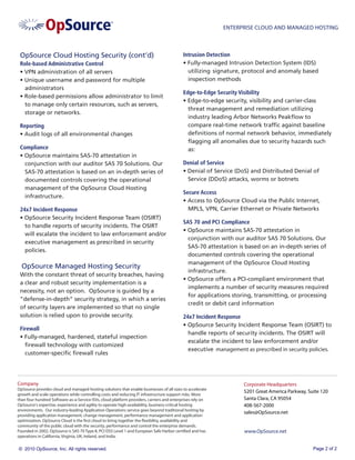 OpSource Enterprise-Class Security | PDF