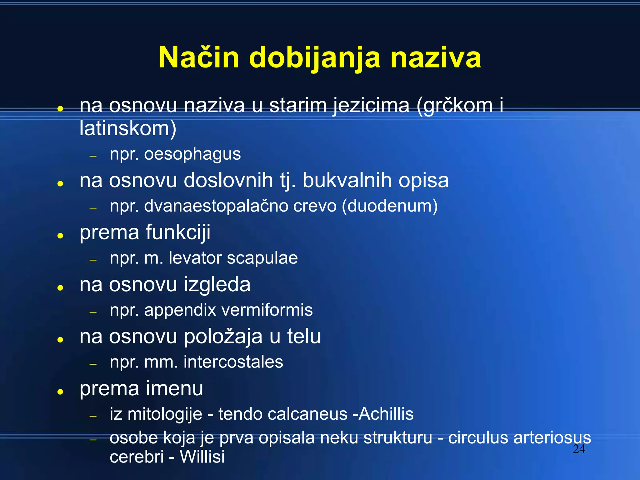 Opsta anatomija uvod | PPT
