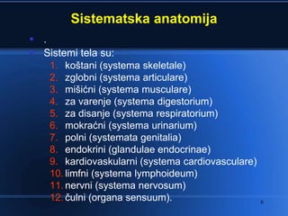 Opsta anatomija uvod | PPT