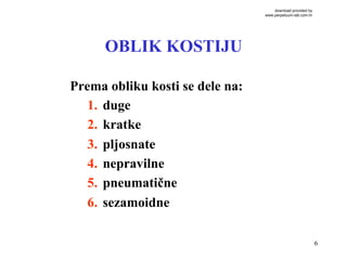 Opsta osteologija | PPT