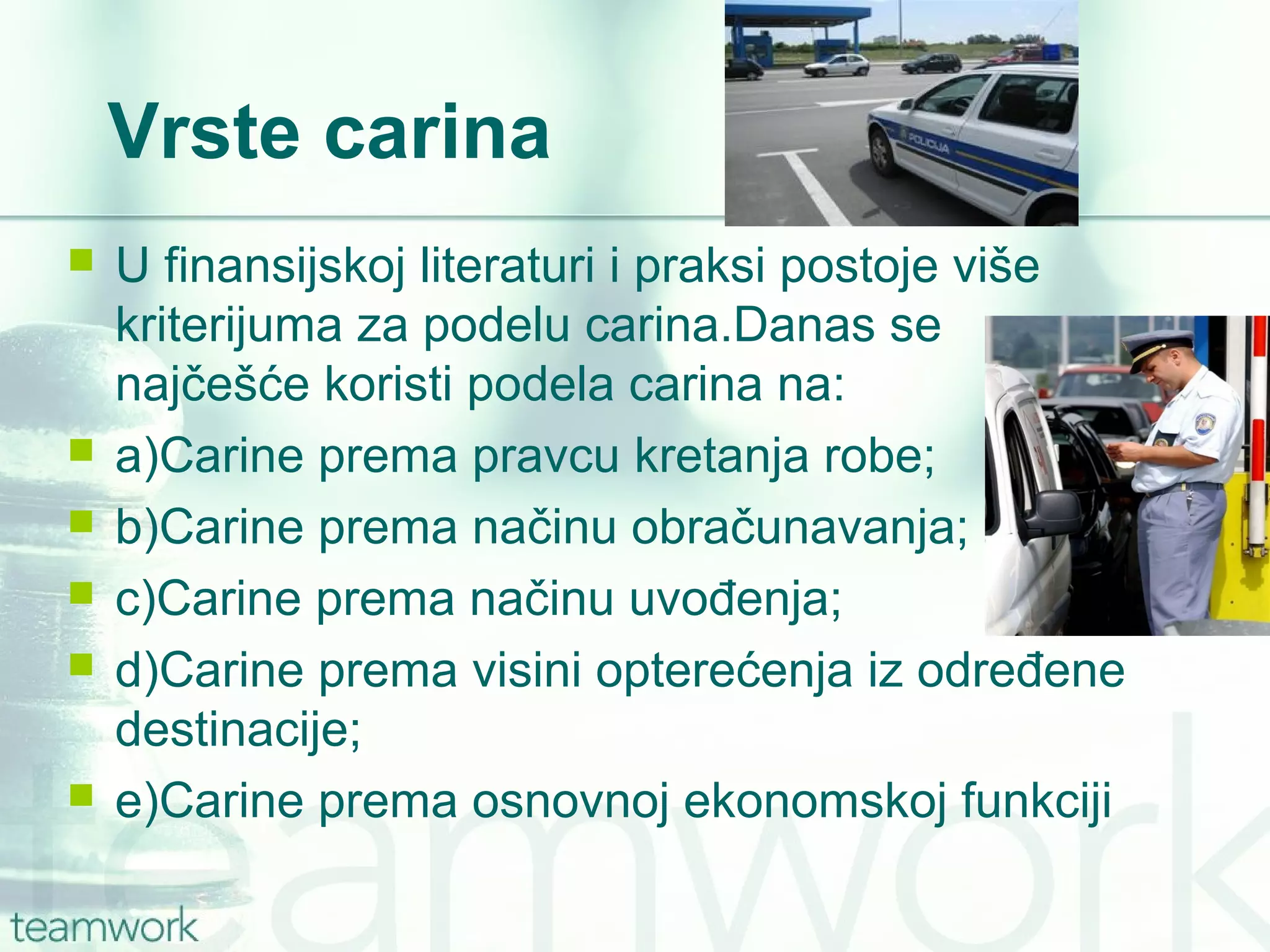 Opsti carinski pojmovi | PPT