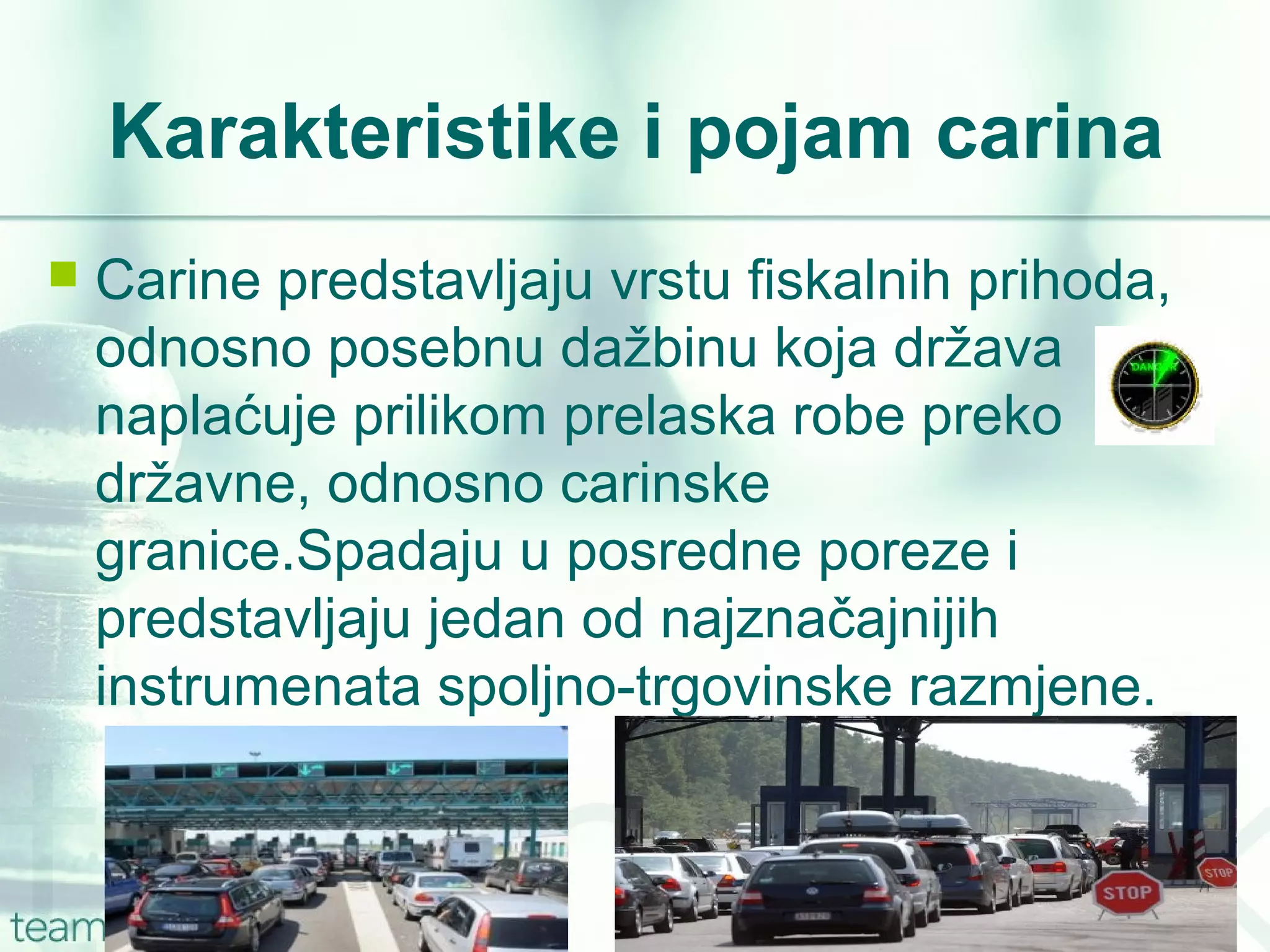 Opsti carinski pojmovi | PPT