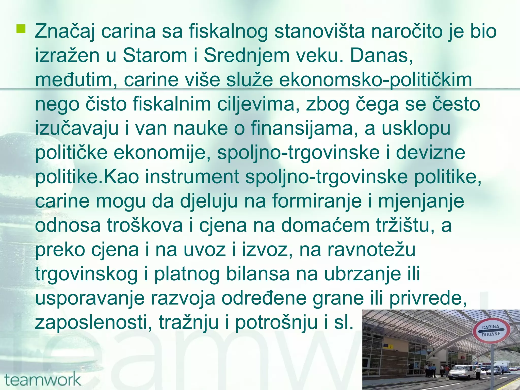 Opsti carinski pojmovi | PPT