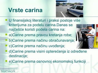 Opsti carinski pojmovi | PPT
