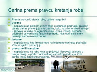 Opsti carinski pojmovi | PPT