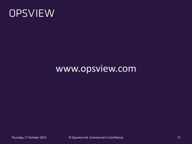 Opsview Network Monitoring Survey Ppt