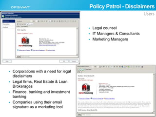 Opswat ppt policy patrol disclaimers | PPT