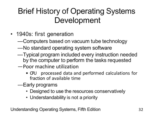 Understanding Operating Systems Chapter 1 Introducing Operating Systems | PPTX | Operating ...