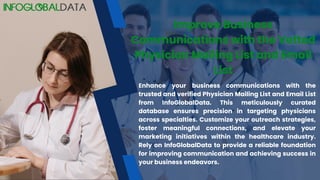 Boost Your Healthcare Marketing ROI with a Customized Physician Email List | PPT