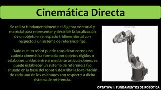 Optativa cinematica directa | PPTX