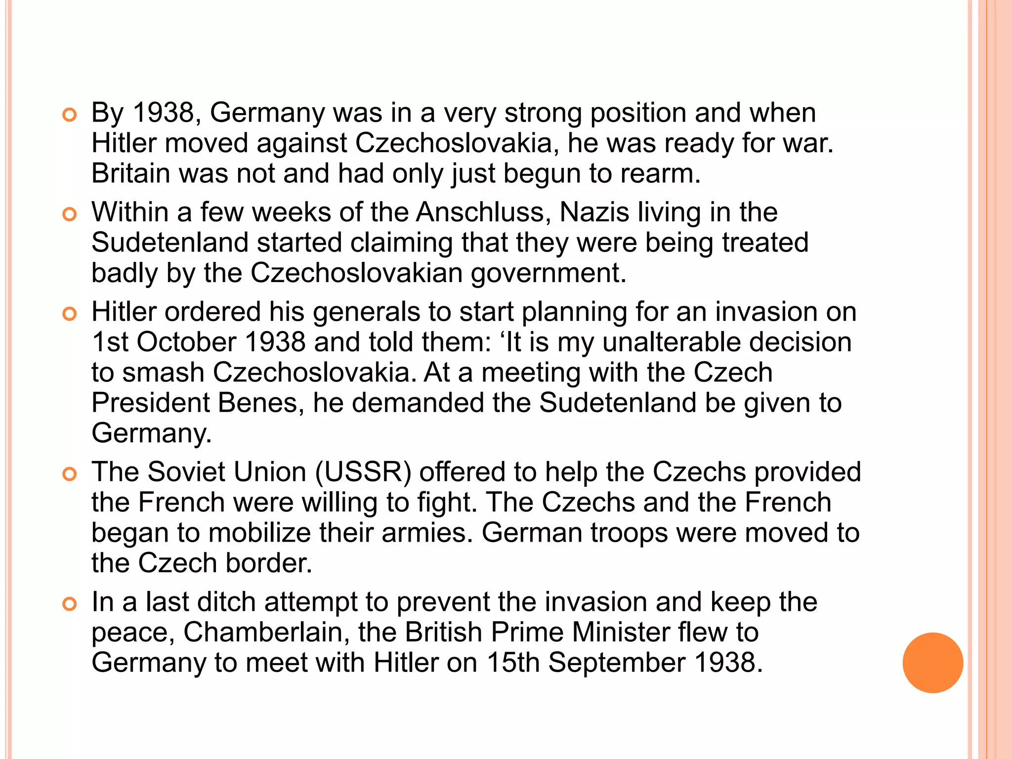 Why had international peace collapsed by 1939 | PPTX