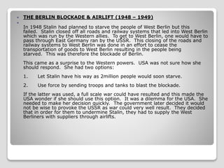 Who was to blame for the cold war | PPTX