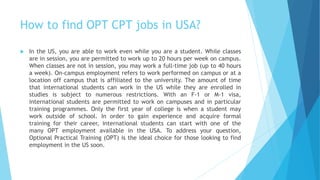 OPT CPT jobs In usa ppt.pptx